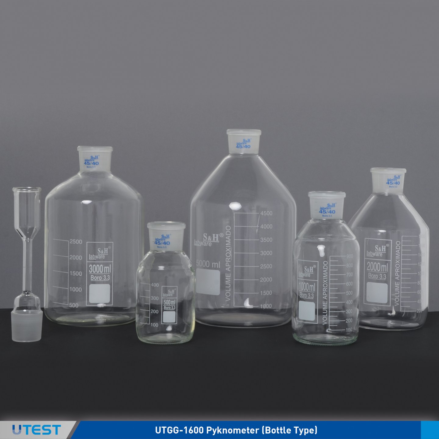 Pyknometers (Bottle Type) - Particle Density - Utest Material Testing ...